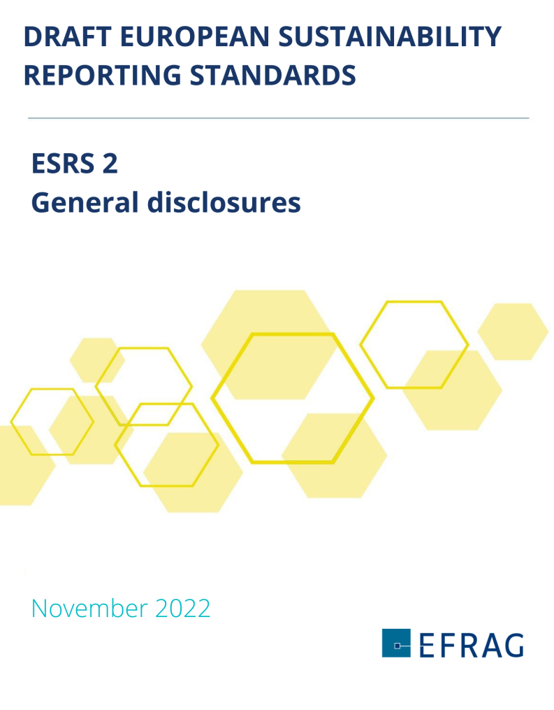 Draft European Sustainability Reporting Standards: ESRS 2 General ... Draft European Sustainability Reporting Standards: ESRS 2 General ...